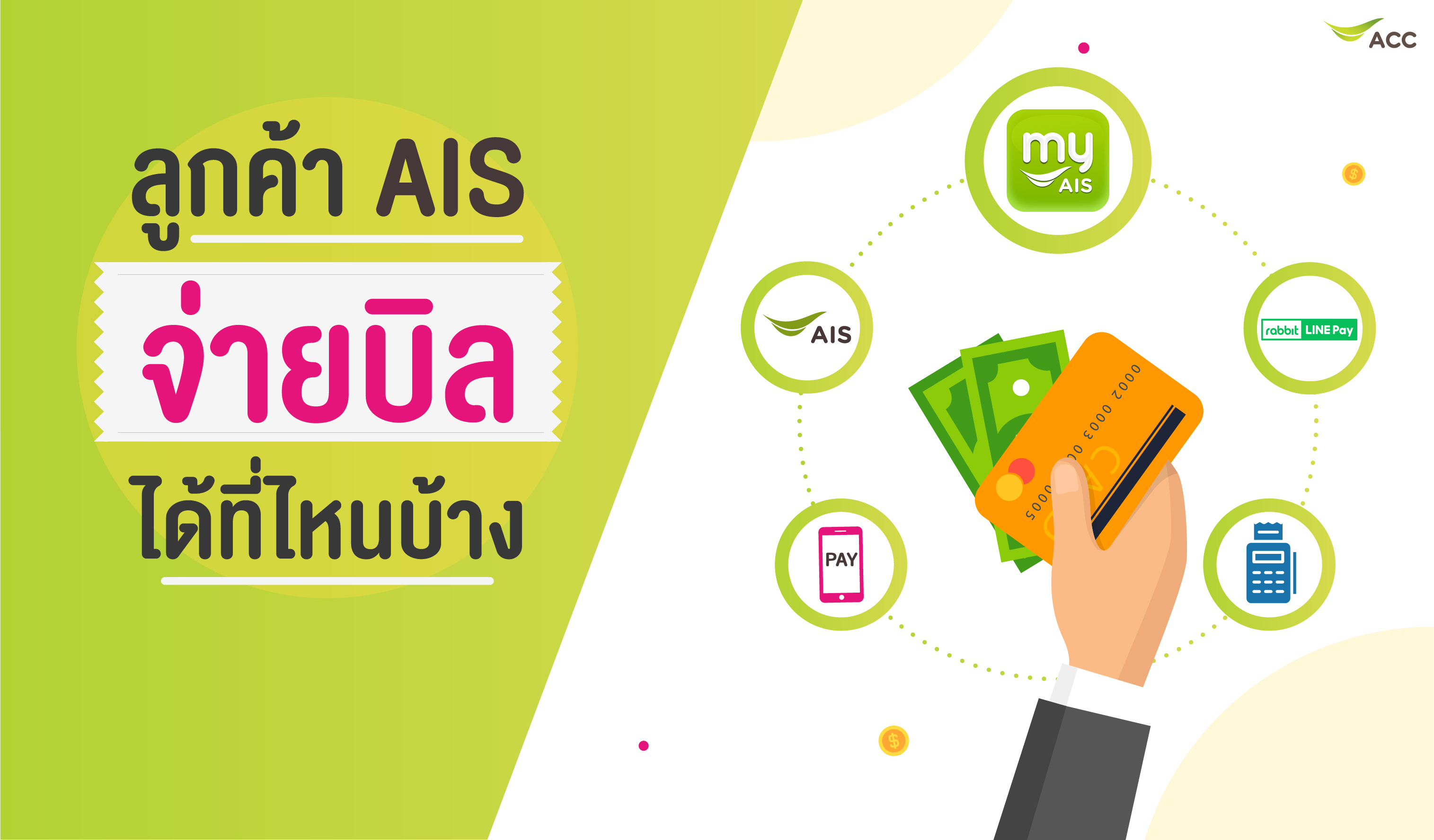 จ่ายบิล AIS ให้คนที่คุณรักได้ ด้วยบัตรเครดิตหรือบัตรเดบิต ผ่าน myAIS